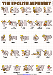 Alphabet ESL Vocabulary Worksheets